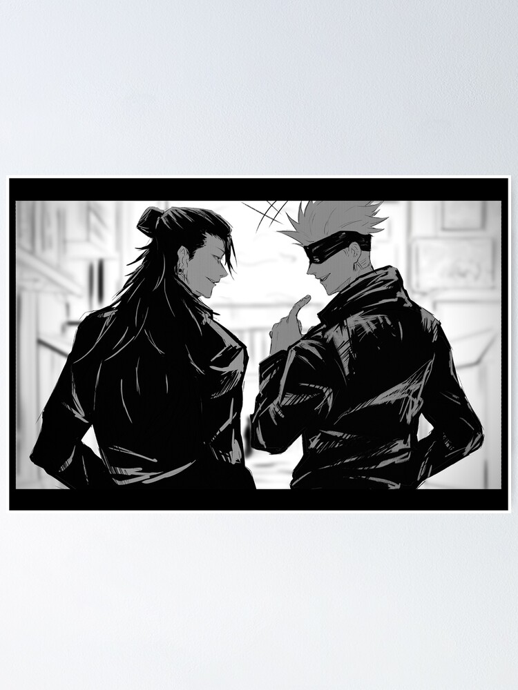 "Gojo & Geto black n white" Poster for Sale by BerserkerArmy | Redbubble
