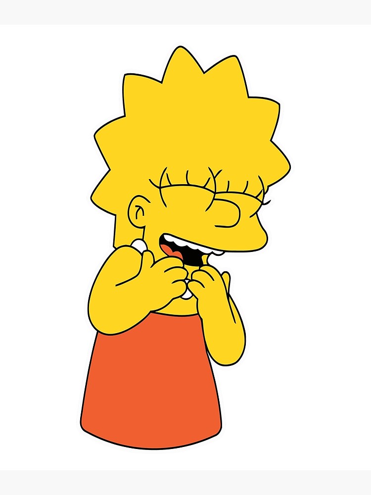 "lisa laugh" Poster for Sale by artSofie | Redbubble