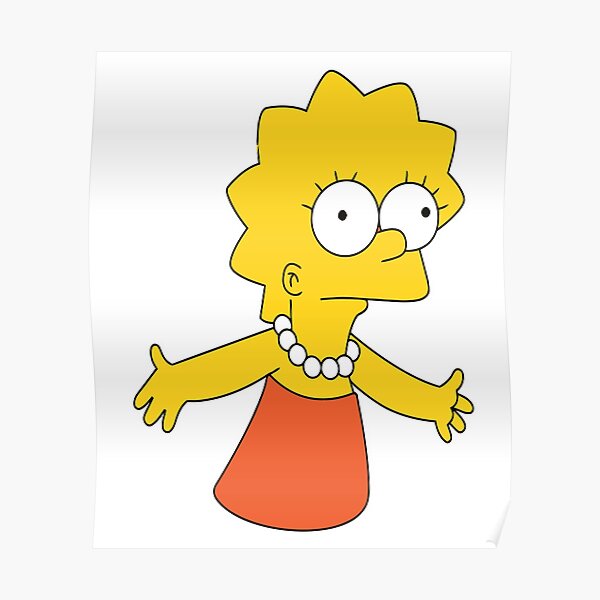 "lisa wanna fight meme crying" Poster for Sale by artSofie | Redbubble