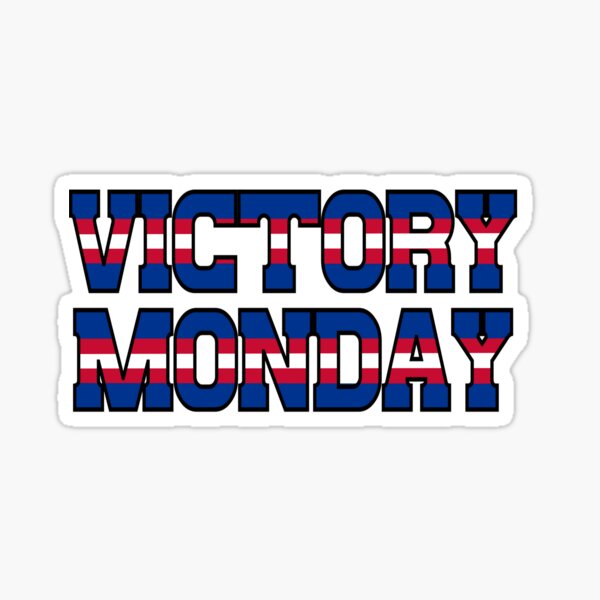 "Victory Monday - Buffalo Bills" Sticker by alexahilston | Redbubble