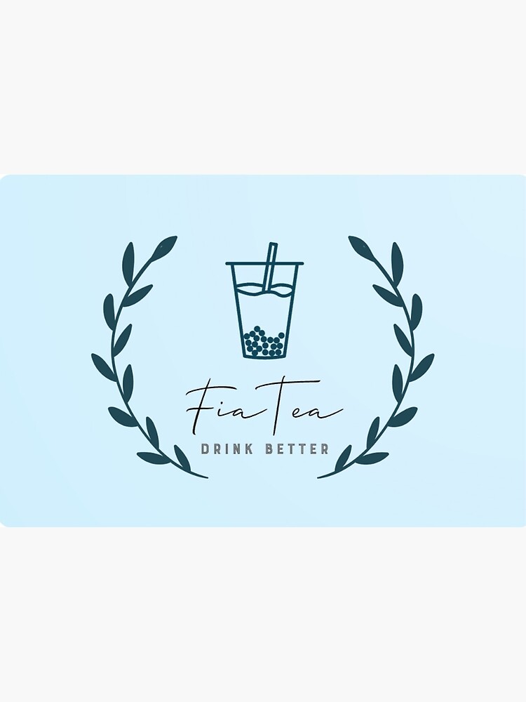 "Milk Tea Logo" Sticker for Sale by piaicoy25 | Redbubble