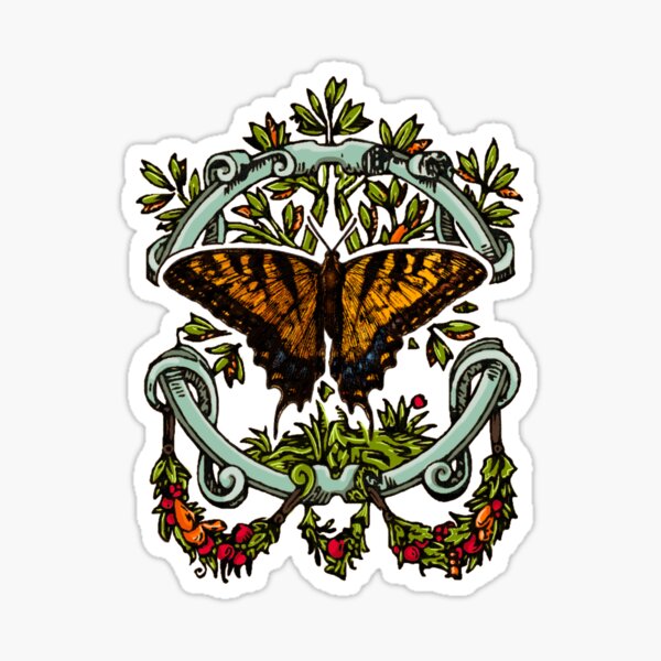 "butterfly effect N2" Sticker for Sale by vividgreen | Redbubble