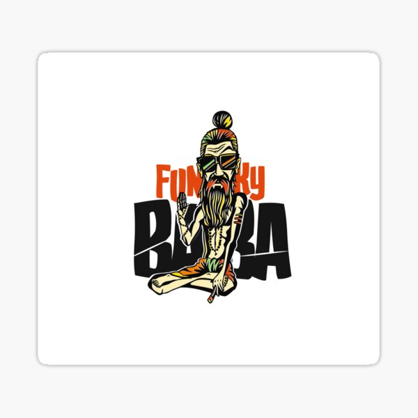 "Funky BaBa" Sticker by Lojpa | Redbubble