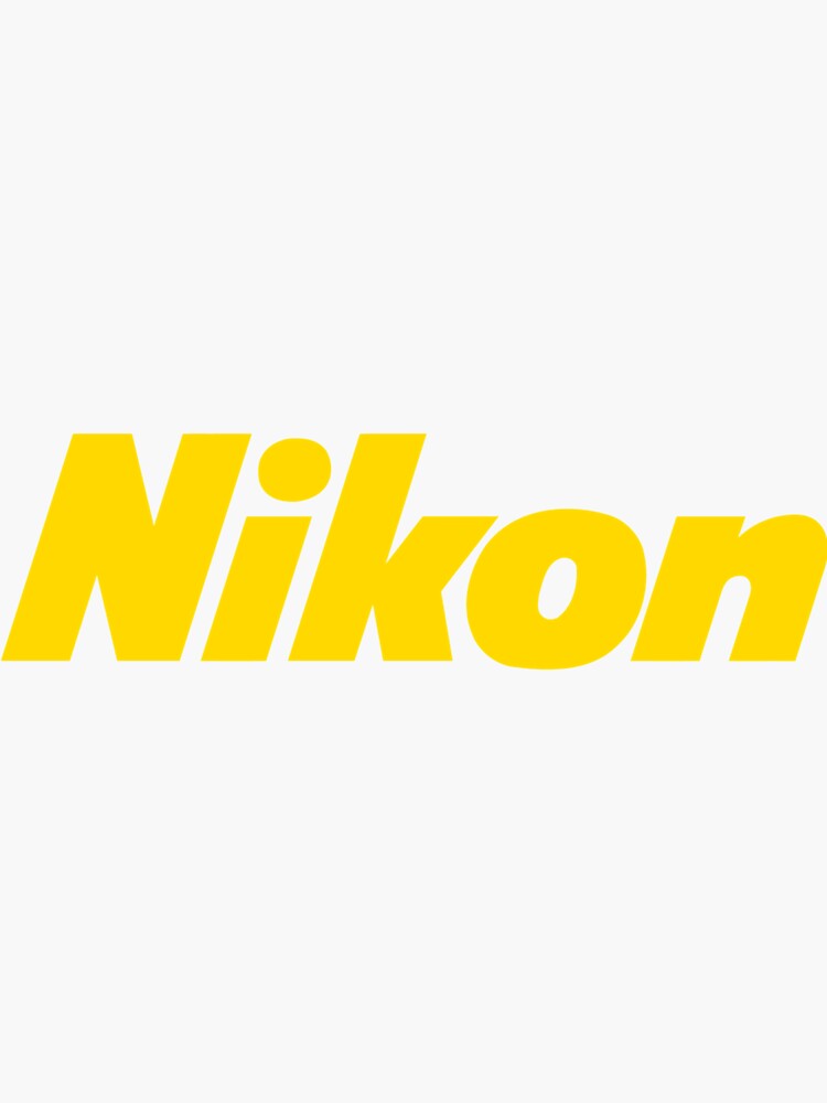 "Nikon Camera Logo Classic T-Shirt" Sticker by JanaMoya | Redbubble