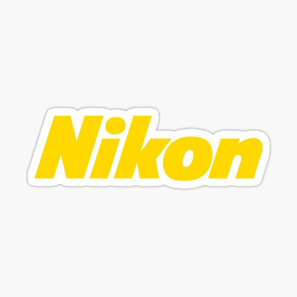 "Nikon Camera Logo Classic T-Shirt" Sticker by JanaMoya | Redbubble