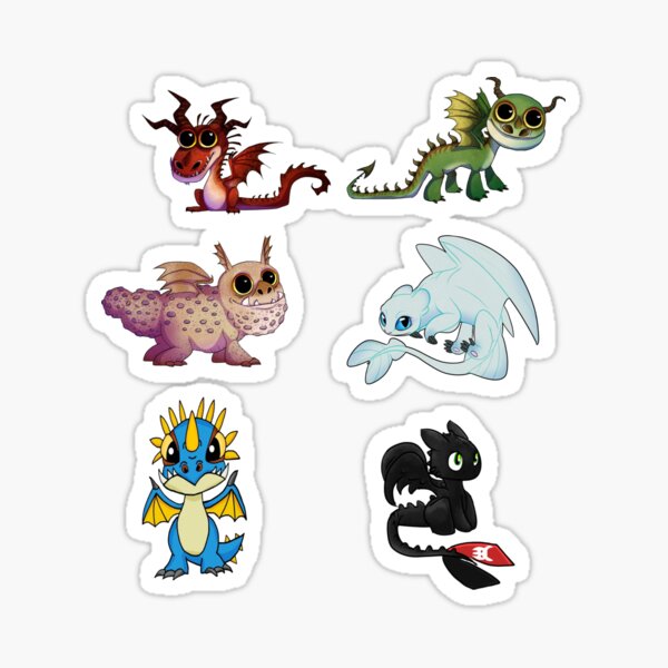 " Night Fury Toothless pack" Sticker by kemshoping | Redbubble