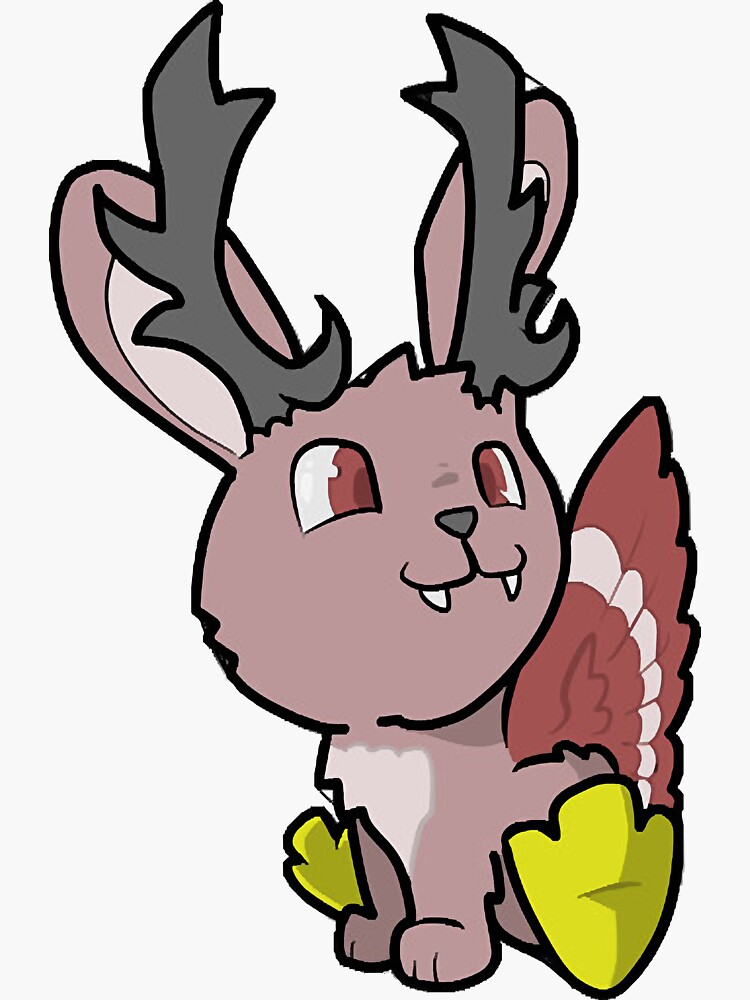 "Compendium of Arcane Beasts and Critters - Wolpertinger (textless) " Sticker by quangtuan199 ...