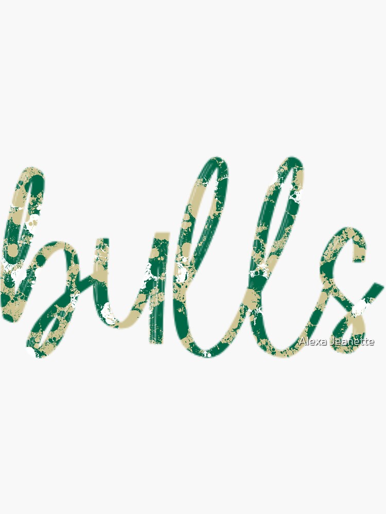 "Bulls Paint Splatter" Sticker by alexahilston | Redbubble