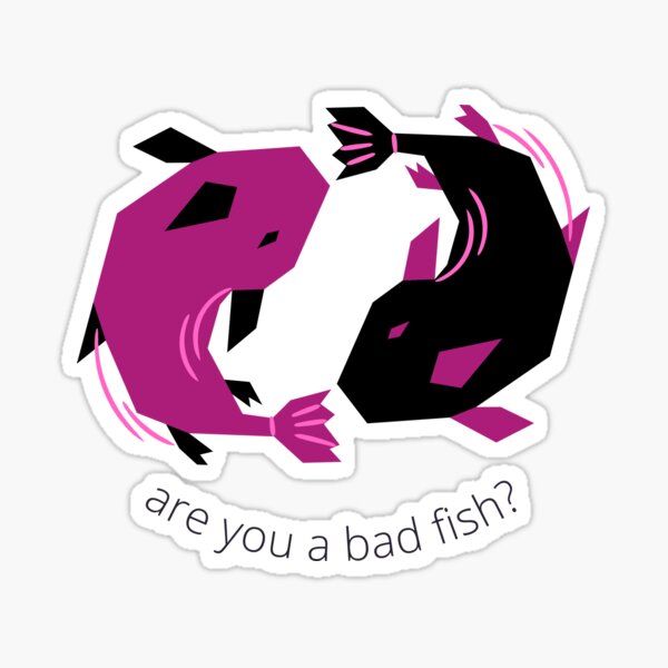 "Bad fish" Sticker for Sale by Mullog72 | Redbubble