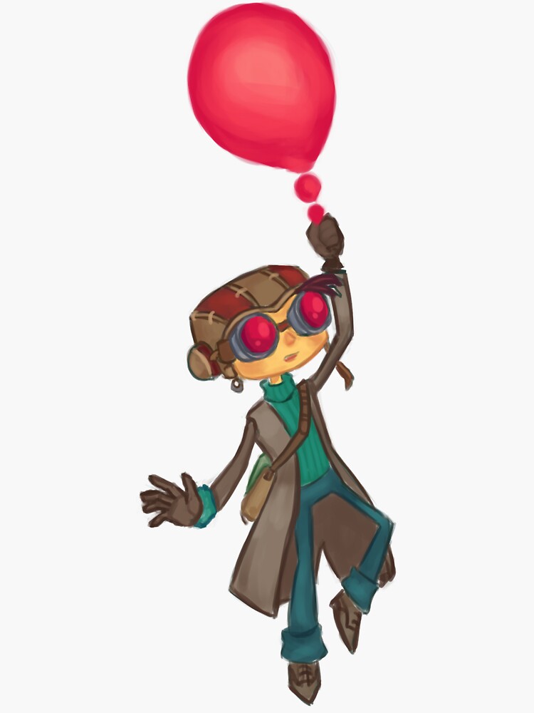 "Psychonauts Raz Sticker" Sticker for Sale by Stardrop-Studio | Redbubble