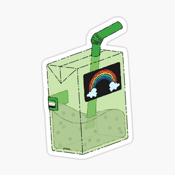 "aro pride juice" Sticker by PlantCabArt | Redbubble