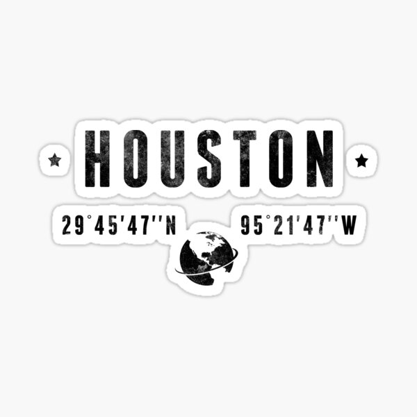 "Houston" Sticker by capricedefille | Redbubble