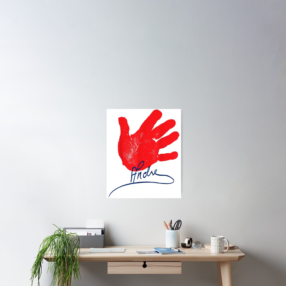 "WWE Andre the Giant Handprint Signature" Poster for Sale by ...