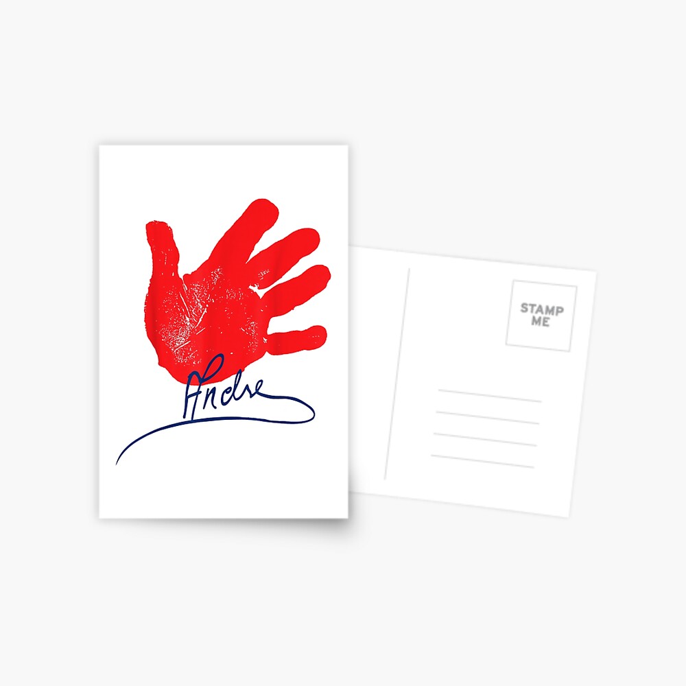 "WWE Andre the Giant Handprint Signature" Postcard by QuaybaNagatay ...