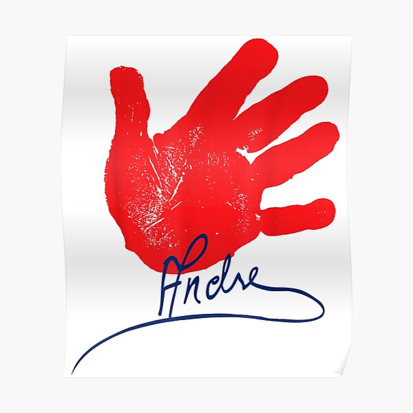 "WWE Andre the Giant Handprint Signature" Poster for Sale by ...