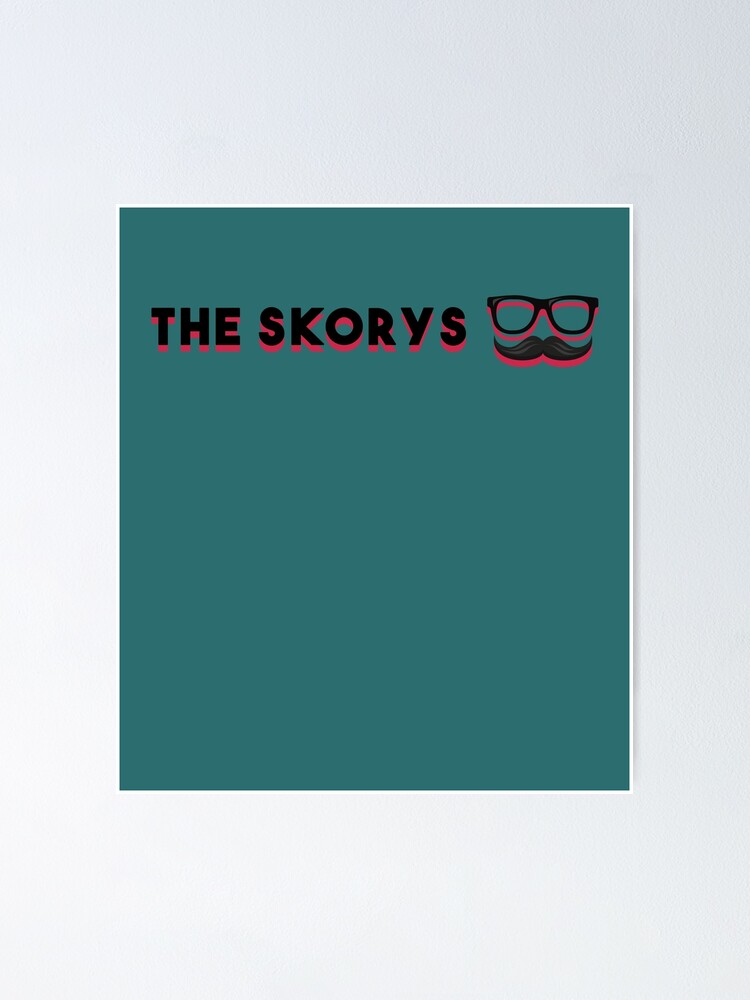 Póster «El logotipo de Skorys Merch azul» de LyLas147 | Redbubble