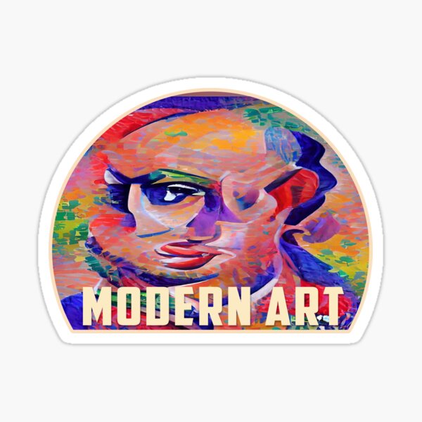 "Modern Art" Sticker by CattlettArt | Redbubble