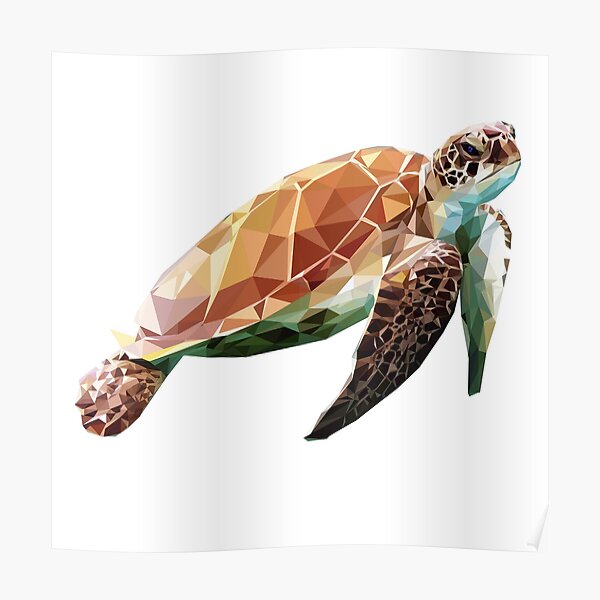 "tortoise pop art" Poster for Sale by jerapahart | Redbubble