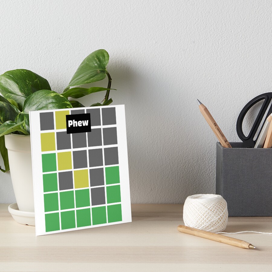 "Wordle Phew Meme Sticker" Art Board Print by SamiJanelle | Redbubble