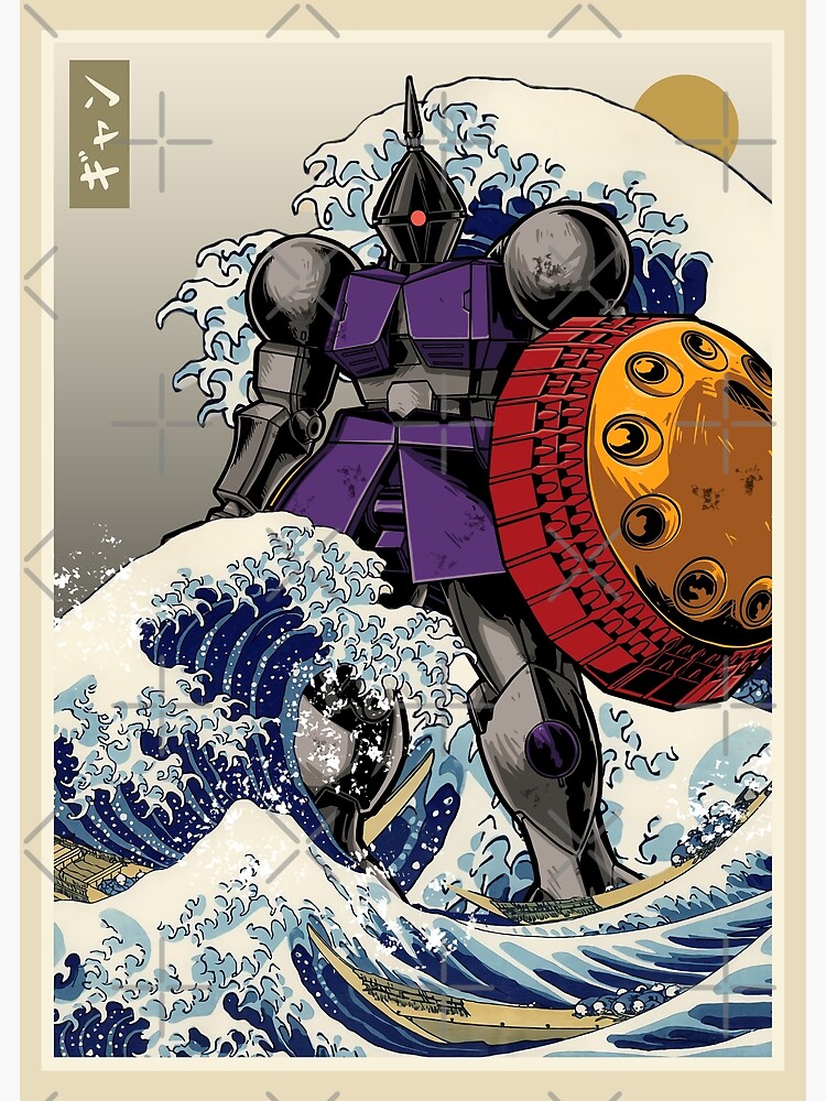 "Hokusai Gyan Gundam" Poster for Sale by tonchop | Redbubble