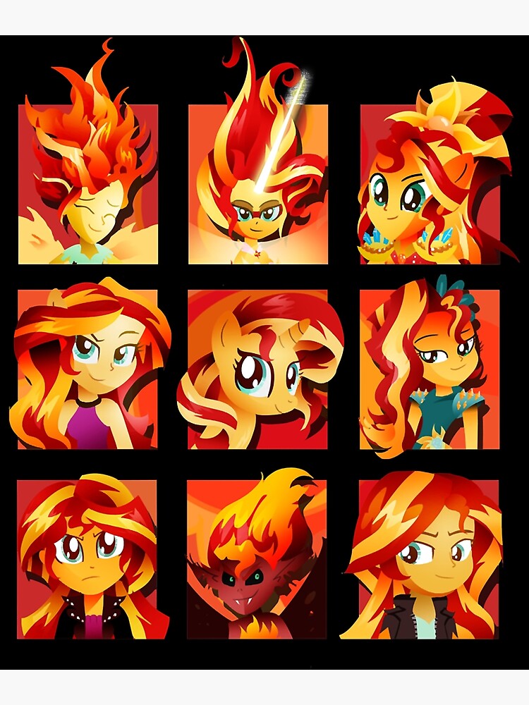 "Forms of Sunset Shimmer Classic" Poster for Sale by GinaPark1 | Redbubble