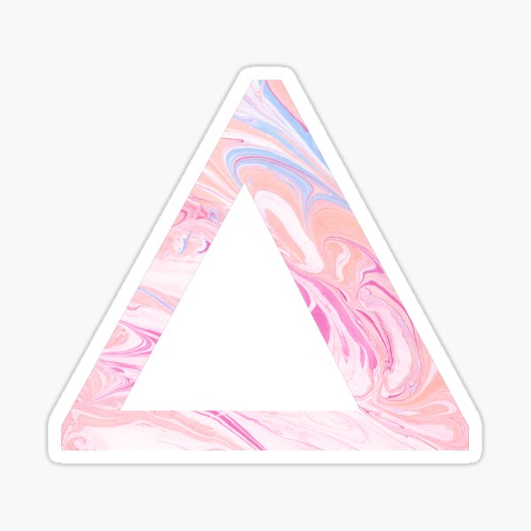 "Delta Letter - Pink Marble" Sticker by jennaannx11 | Redbubble