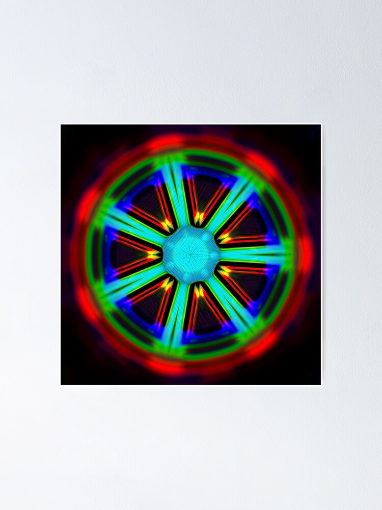 "Neon Core abstract art" Poster for Sale by Budzbuddha1 | Redbubble