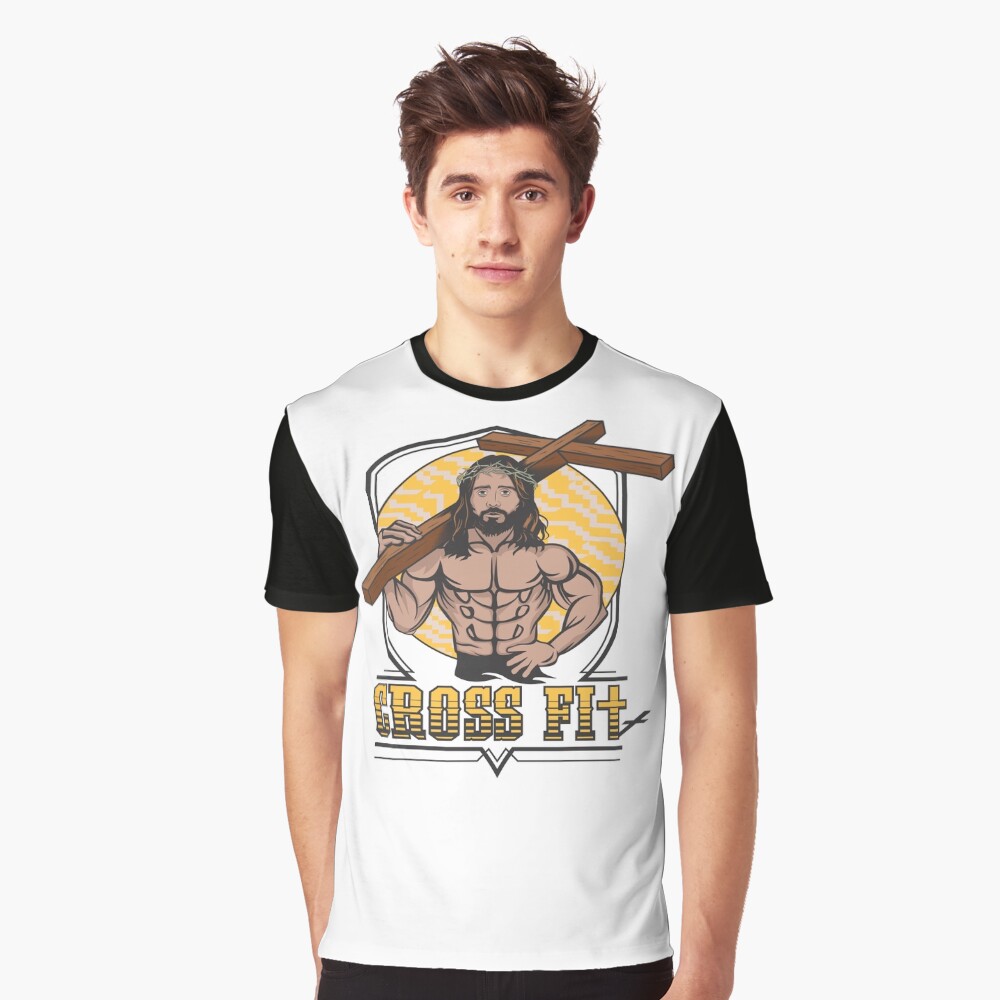 "Jesus CrossFit" Sticker for Sale by overwithdrawn | Redbubble