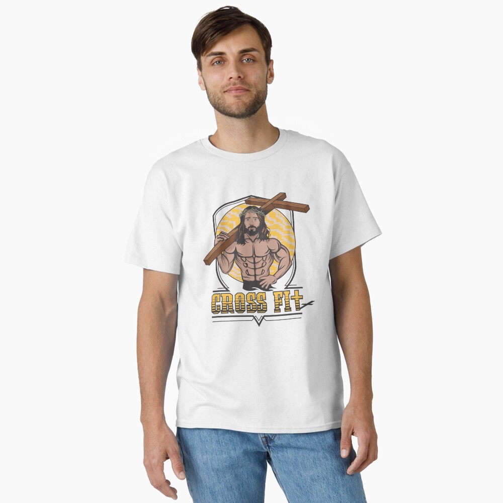 "Jesus CrossFit" Sticker for Sale by overwithdrawn | Redbubble