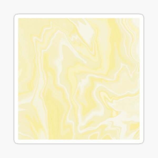 "Pastel Yellow Marble Swirl" Sticker for Sale by Tie-Dyno | Redbubble