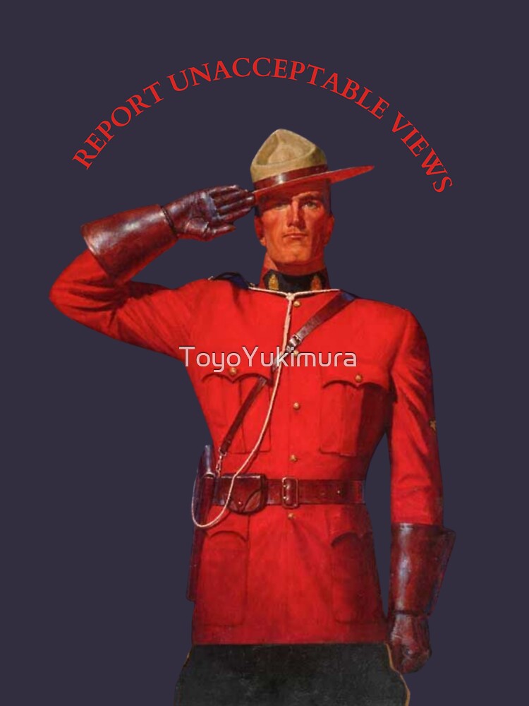 "Report Unacceptable Views" T-shirt for Sale by ToyoYukimura ...