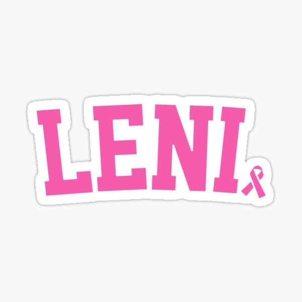 "Leni Robredo Pink Typography" Sticker by jiromie | Redbubble