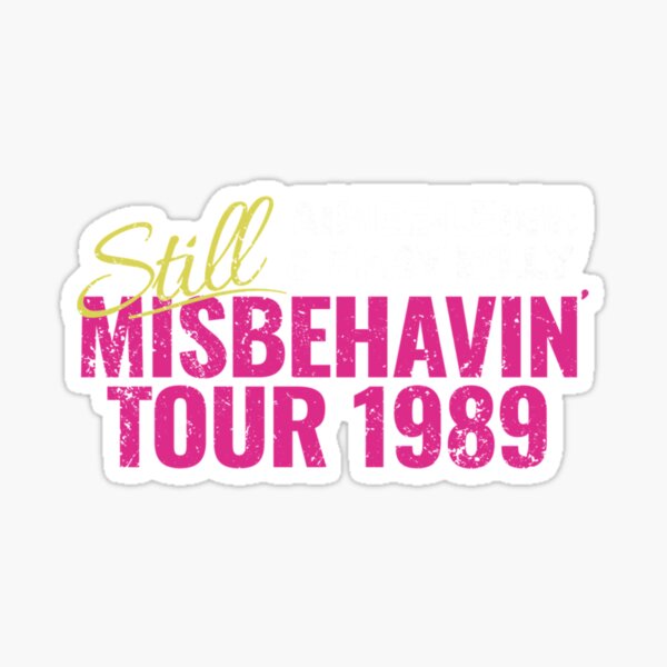 "Retro Misbehavin vintage christian tour " Sticker for Sale by ...