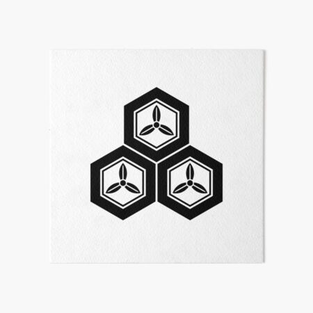 "Japanese Family Crest KAMON Naoe Kanetsugu" Art Board Print by ...