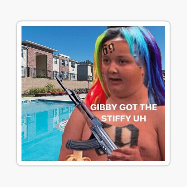 "Gibby Sniper meme Poster" Sticker by marylinfulkas | Redbubble