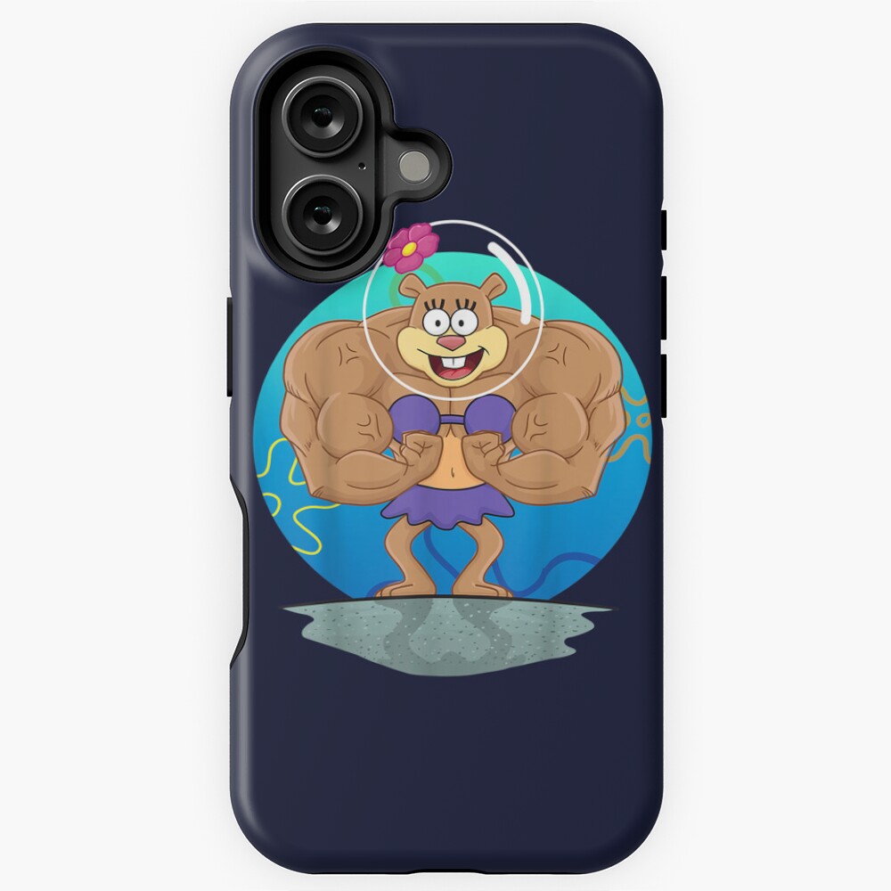 "Mademark x SpongeBob SquarePants Sandy Cheeks Muscle" Sticker for Sale ...