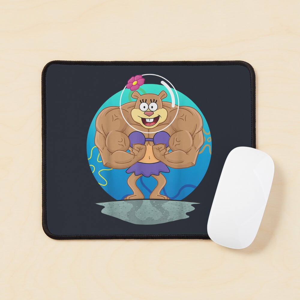 "Mademark x SpongeBob SquarePants Sandy Cheeks Muscle" Sticker for Sale ...