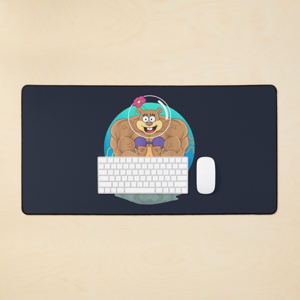 "Mademark x SpongeBob SquarePants Sandy Cheeks Muscle" Sticker for Sale ...
