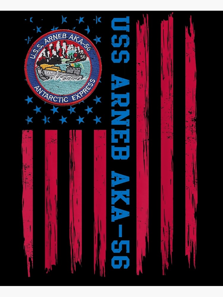 "USS Arneb LKA-56 Amphibious Cargo Ship Veterans Day Xmas" Poster for ...