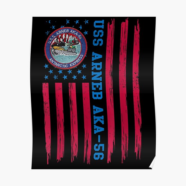 "USS Arneb LKA-56 Amphibious Cargo Ship Veterans Day Xmas" Poster for ...