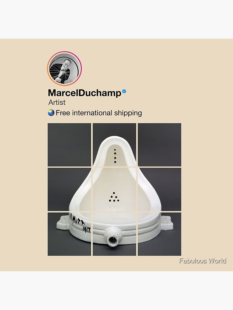 Lámina fotográfica «Marcel Duchamp Redes Sociales Pintura Pintor Arte ...