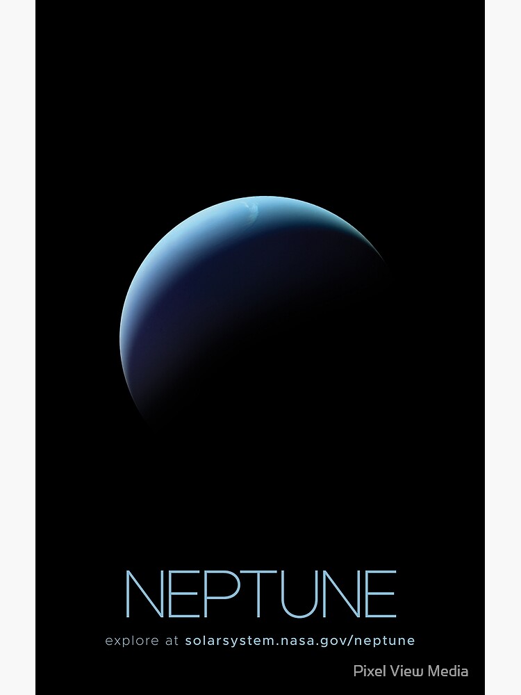 Lámina fotográfica «Póster de Neptuno - Explore el Sistema Solar de la ...