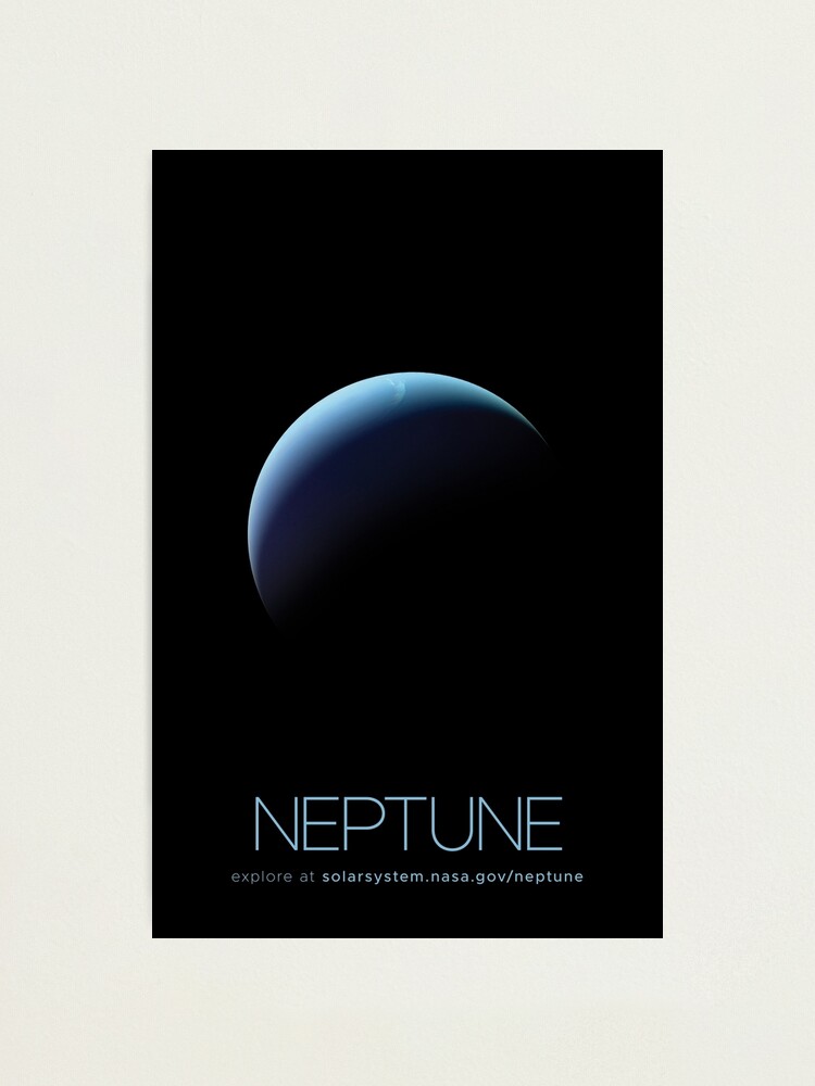 Lámina fotográfica «Póster de Neptuno - Explore el Sistema Solar de la ...