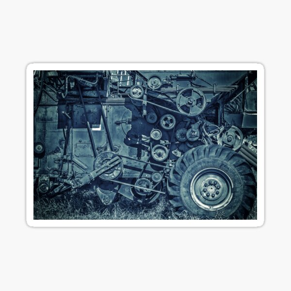"Frosted Combine" Sticker for Sale by NeonAbstracts | Redbubble