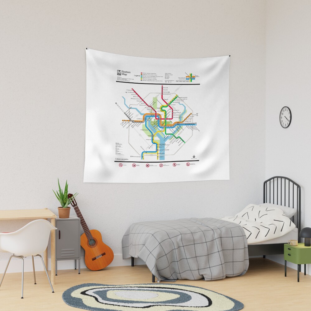 "Washington DC Metro Map Silver Line" Poster for Sale by LovakiTarebio ...