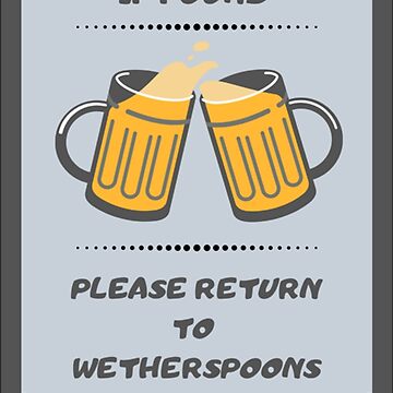 "Wetherspoons T-Shirt Funny Novelty Gift Classic T-Shirt" Greeting Card ...