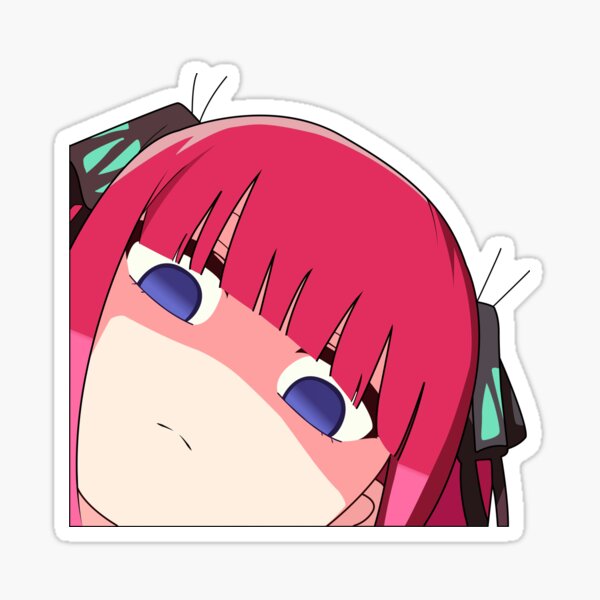 Nino Nakano Chibi Peeker Sticker For Sale By Akuma San Redbubble