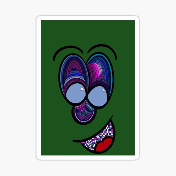 "Silly face" Sticker by Kreativeleeme | Redbubble