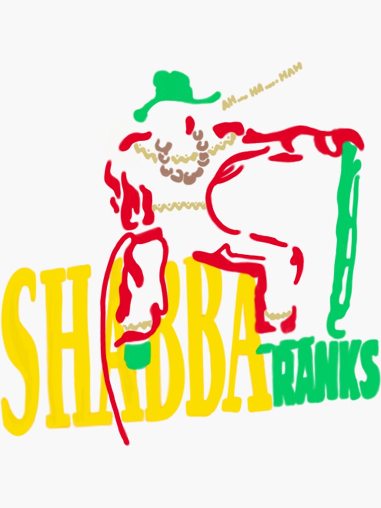"Shabba Ranks 90s Jamaican" Sticker by BufFord71 | Redbubble