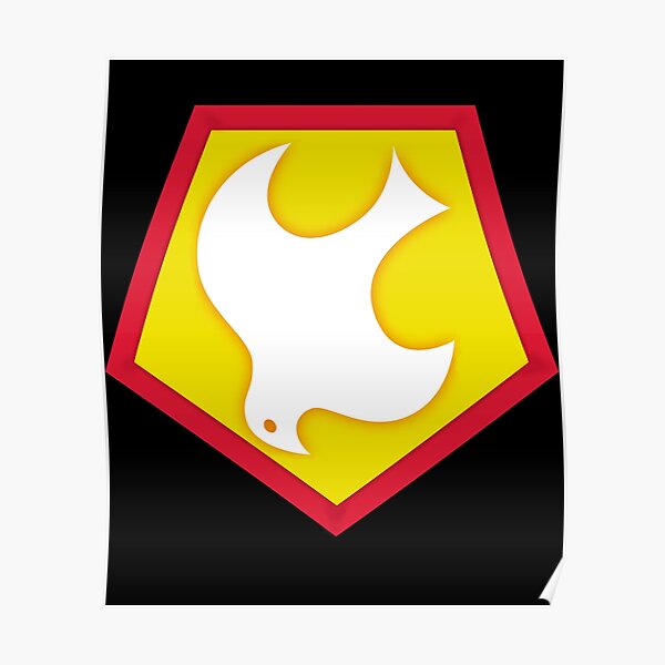 "The Peacemaker Emblem graphic yellow logo" Poster for Sale by ...